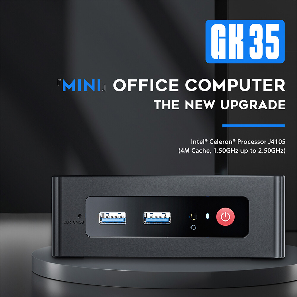 GK35 Pro Mini PC Windows 11 Intel Celeron J4105 2.5GHz 8GB DDR4 128GB ...