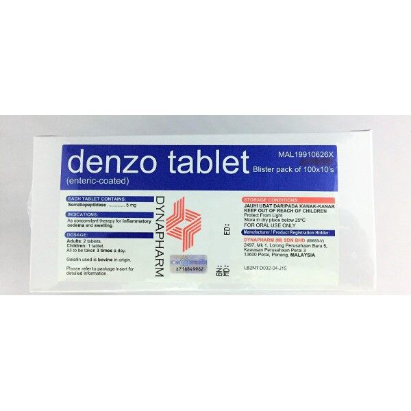 DENZO 5MG TAB 10S/STP | Lazada