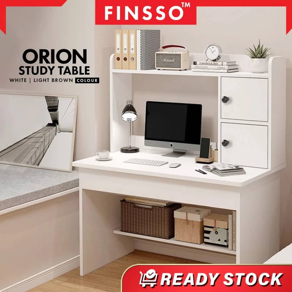 FINSSO : ORION Study Table with Compartment SET/ Office desk study ...