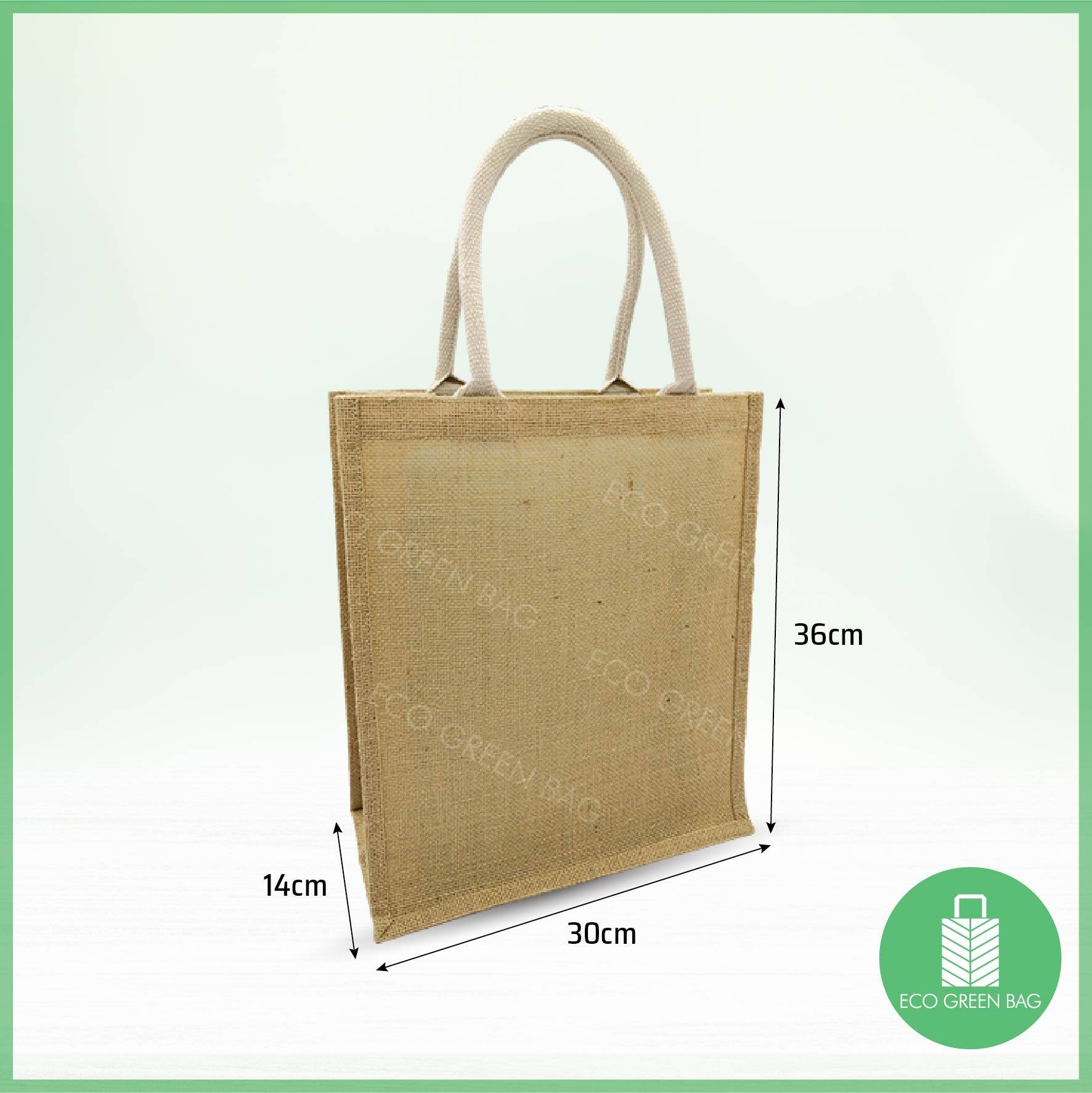 Classic Jute Tote Bag Colour Medium A4 Beg Jute Warna Kosong | Lazada