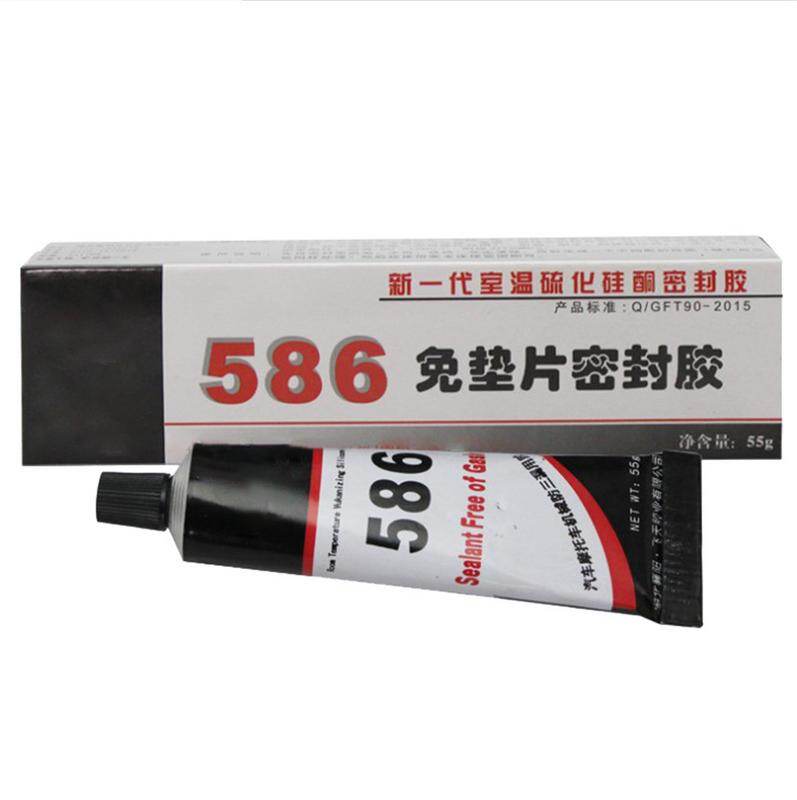 High quality 586 black silicone free gasket, high-temperature sealing ...