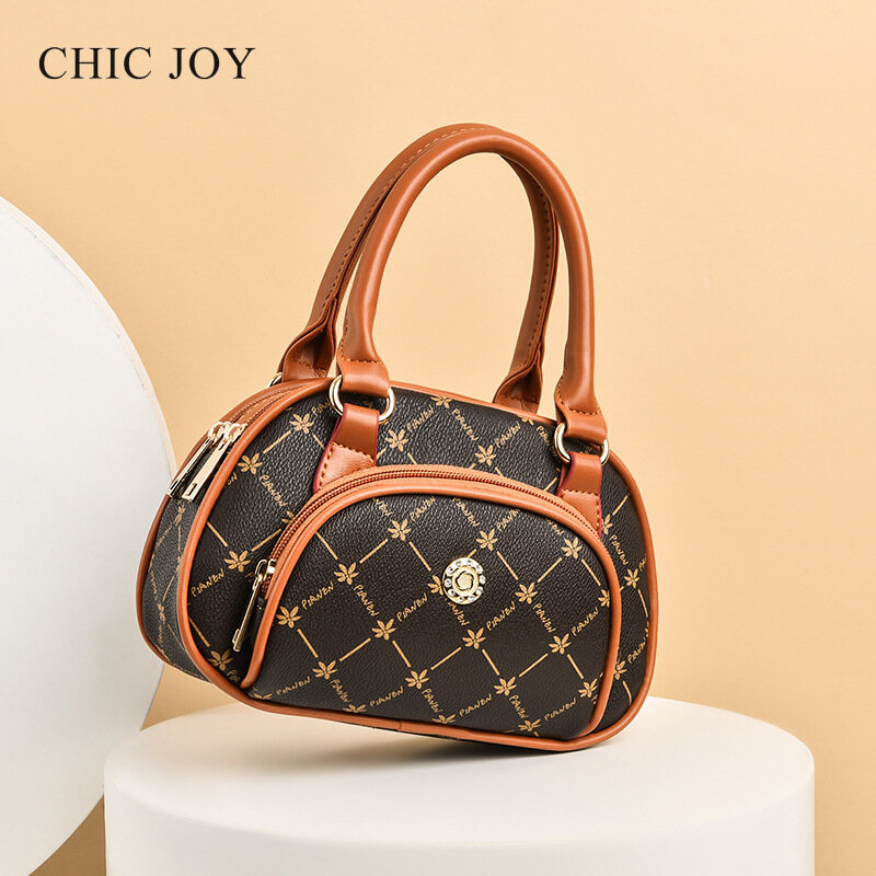 Cjoy กระเป๋าถือ กระเป๋าสตรี กระเป๋าสตรีใหม่ แฟชั่นพิมพ์กระเป๋าถือ กระเป๋าสะพายไหล่ลำลอง กระเป๋า ...