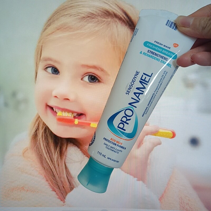 Spot Canada SENSODYNE comfort up to Pronamel anti-sensitive solid tooth ...