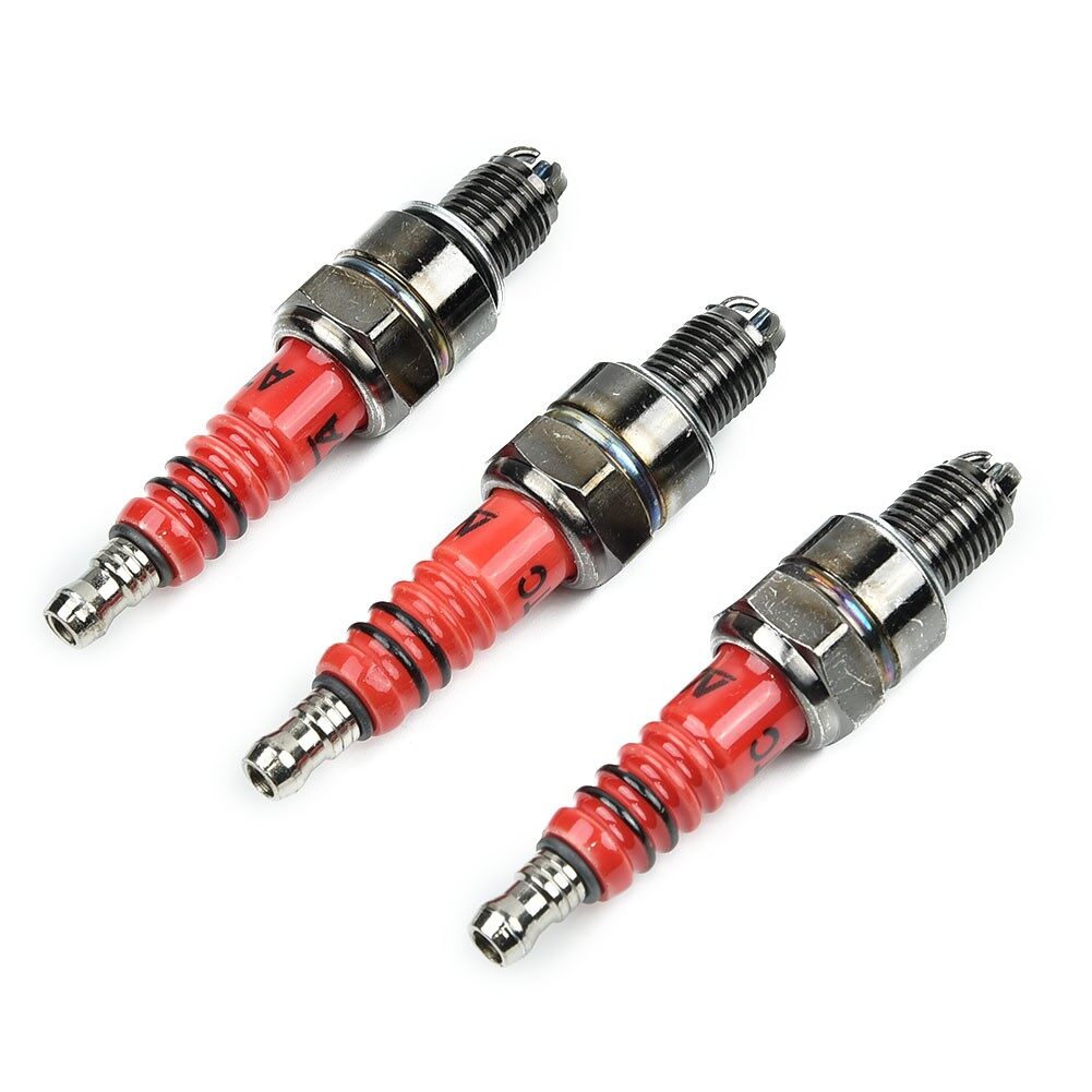 3x A7TJC 3Electrode Spark Plug For CG 125-250cc ATV Quads Scooter Dirt ...