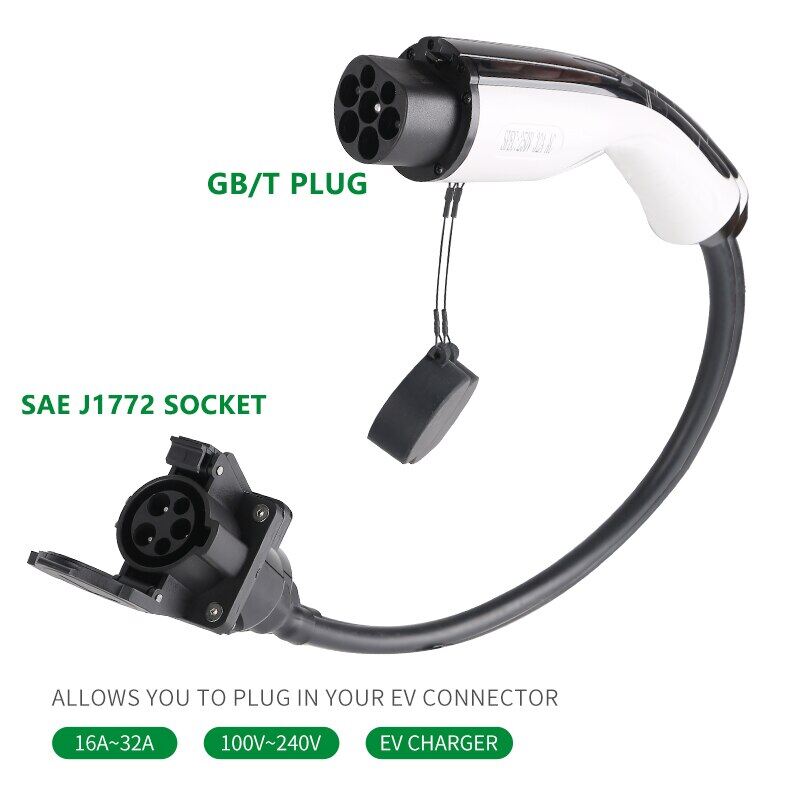 GBT EVSE Adapter 32A Use To Charge GB/T Electric Car In J1772 Type 1 ...