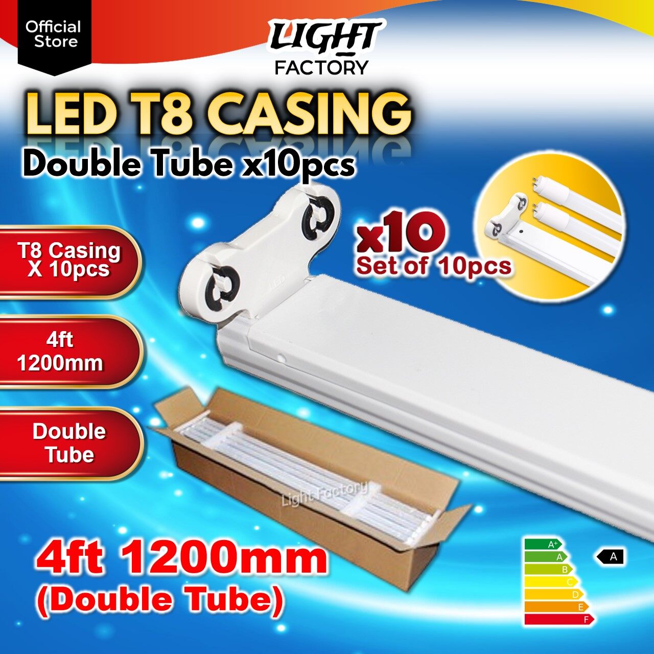 [SET 10pcs] 2ft 4ft 11W 22W 30W 35W LED T8 Casing LED Fitting T8 LED Tube Single/Double 2 feet 4 ...