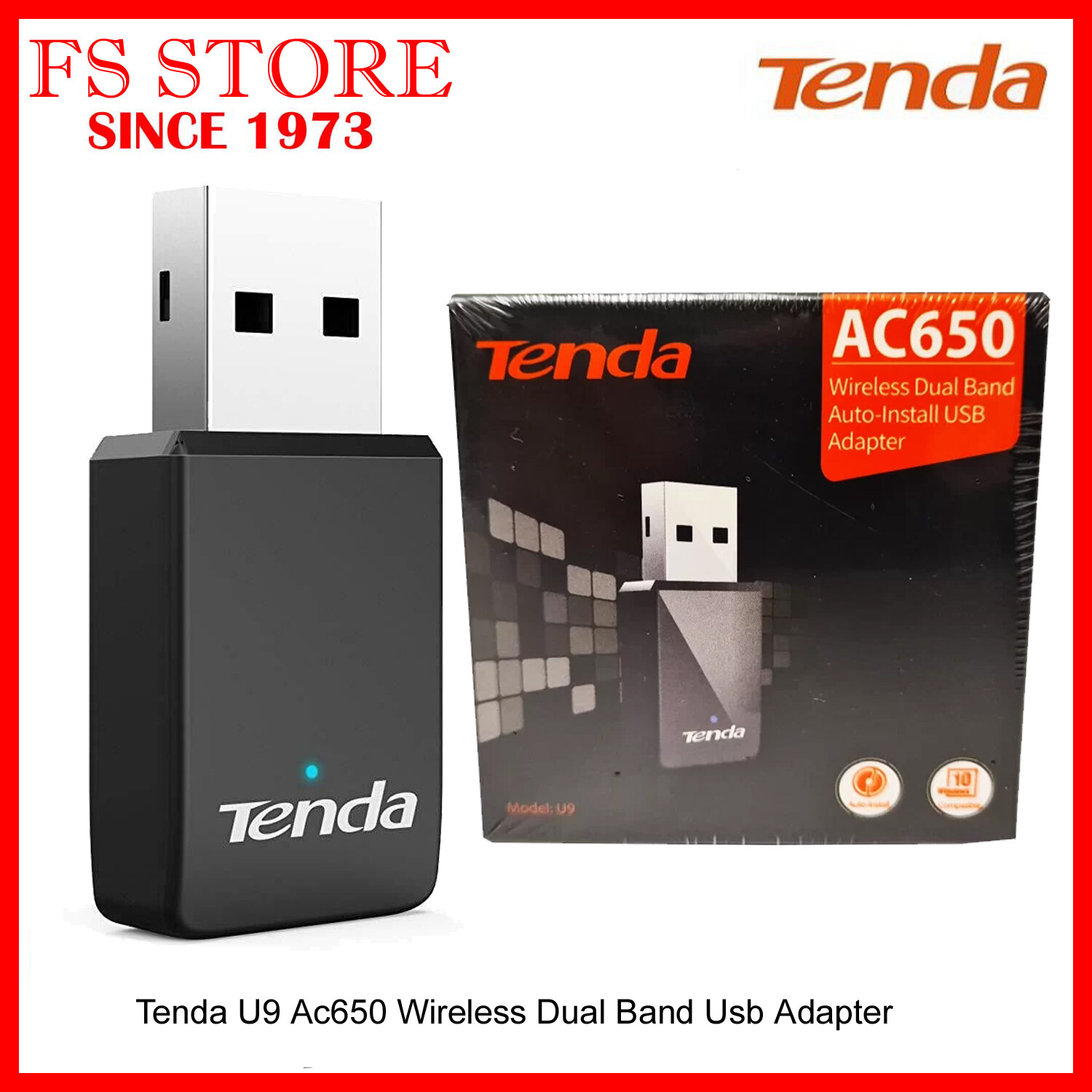 Tenda U9 Ac650 Wireless Dual Band Usb Adapter | Lazada