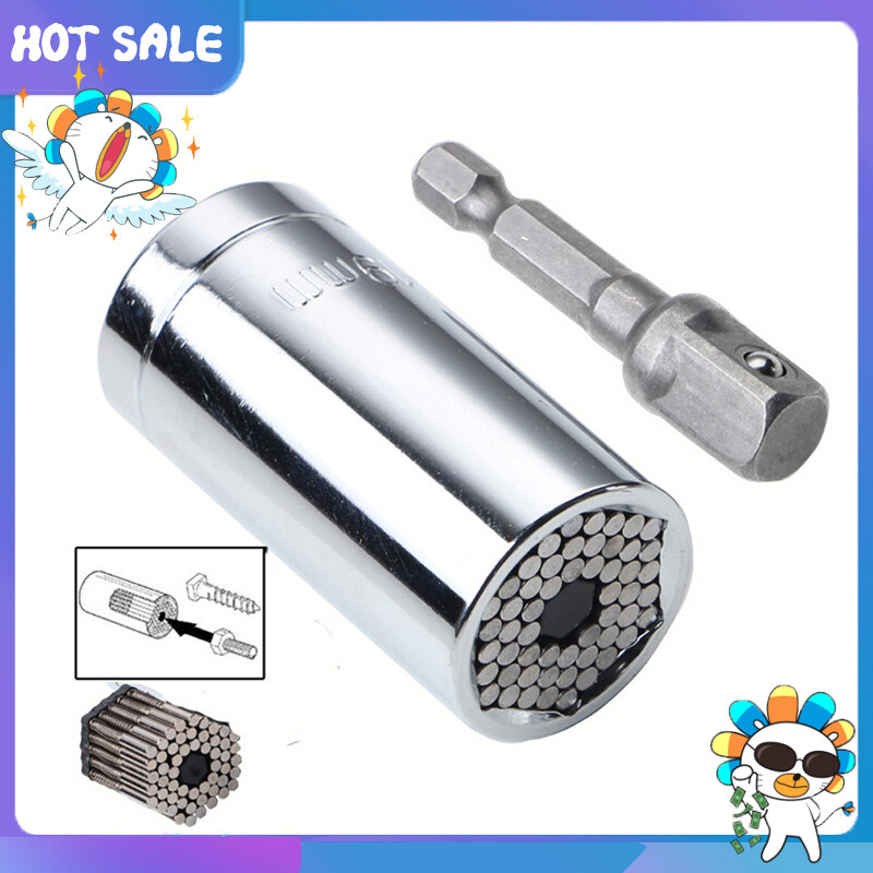 Universal Socket 2 Piece Set 7-19mm Combination Socket Adjustable ...