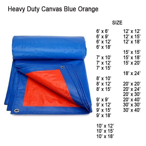 Heavy Duty Canvas Blue Orange | Lazada