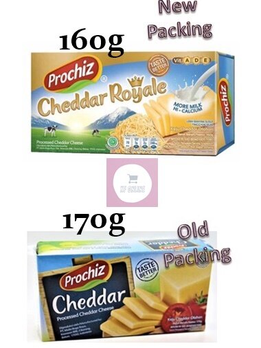 Prochiz Processed Cheddar Royale Cheese Block 160g (Keju Cheddar Olahan ...