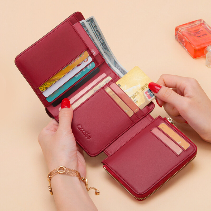 Cnoles Women Passport Cover PVC Lock Style Travel ID Credit Card Holder ...