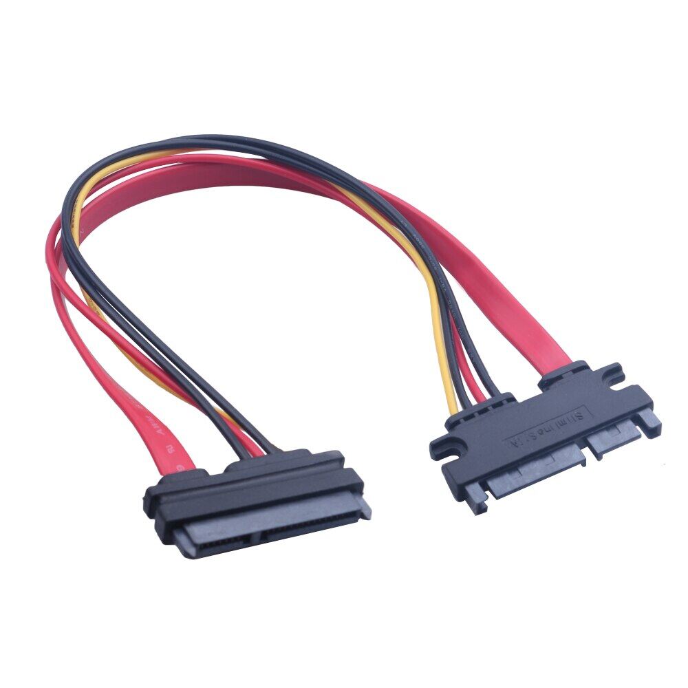 High Quality SATA 22 Pin Male To Female Sata Extension Cable SATA 3 III ...