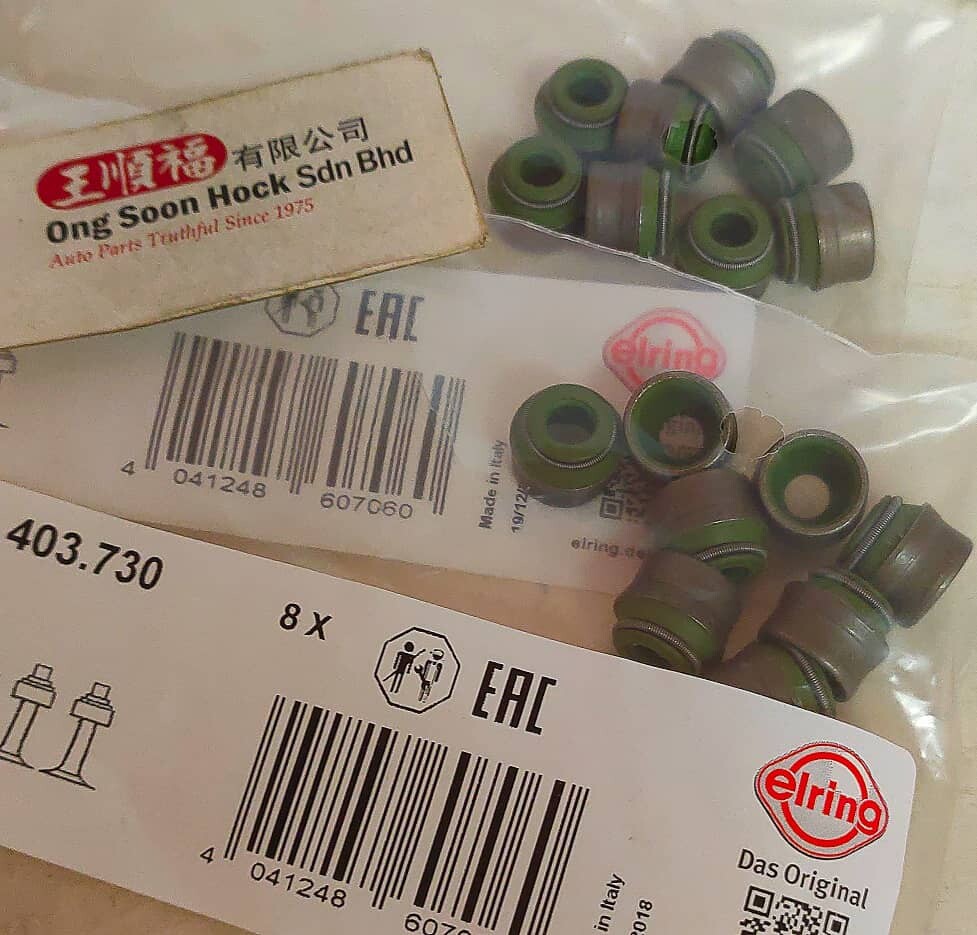 4-24 pcs Mercedes M271 M272 BMW M52 M54 Valve stem Seal Elring 403.730 ...