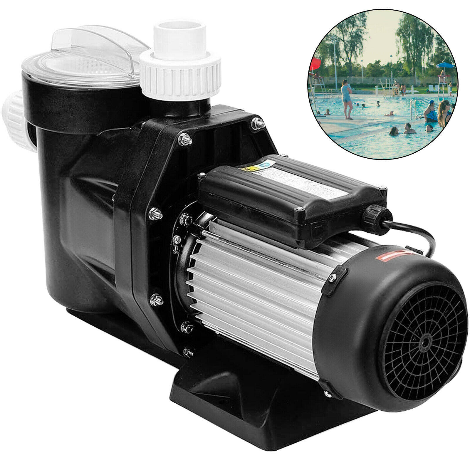VEVOR 2.5HP Pool Pump Motor Above Ground With Strainer Baske 1850W ...