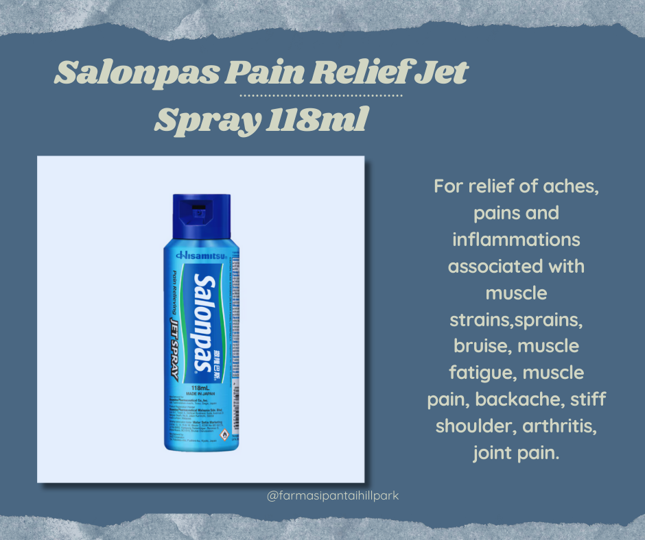 Salonpas Pain Relief Jet Spray 118ml | Lazada