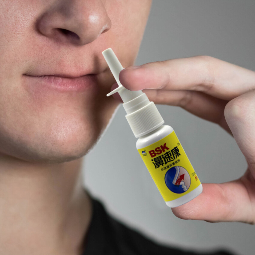 Unisex Nasal Spray Rhinitis Sinusitis Nasal Spray Congestion Itchy ...