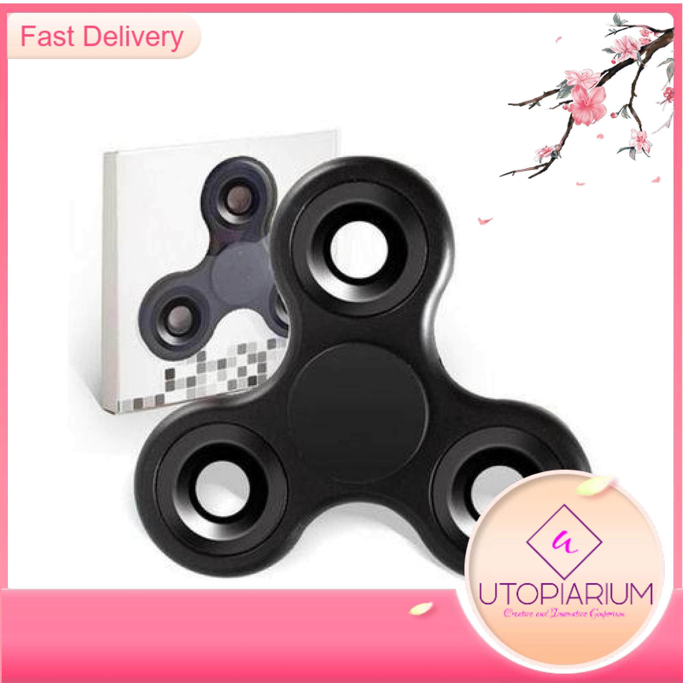 【READY STOCK 现货】Unique Cool 360 Degree Rotation FIDGET SPINNER Tri ...