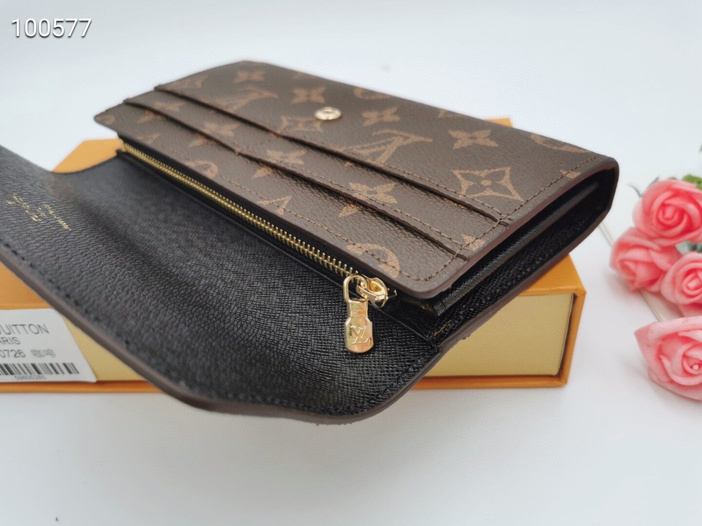 [Brand Packaging] 2022V brand Classic Canvas Founder Wallet Leather ...