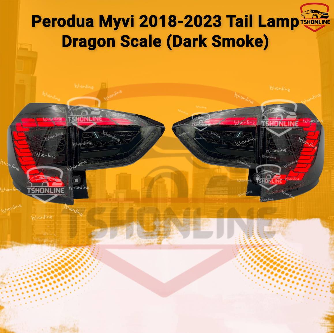 Perodua Myvi Tail Lamp 2018-2023 Dragon Scale V3/ Myvi tail lamp/ Myvi ...