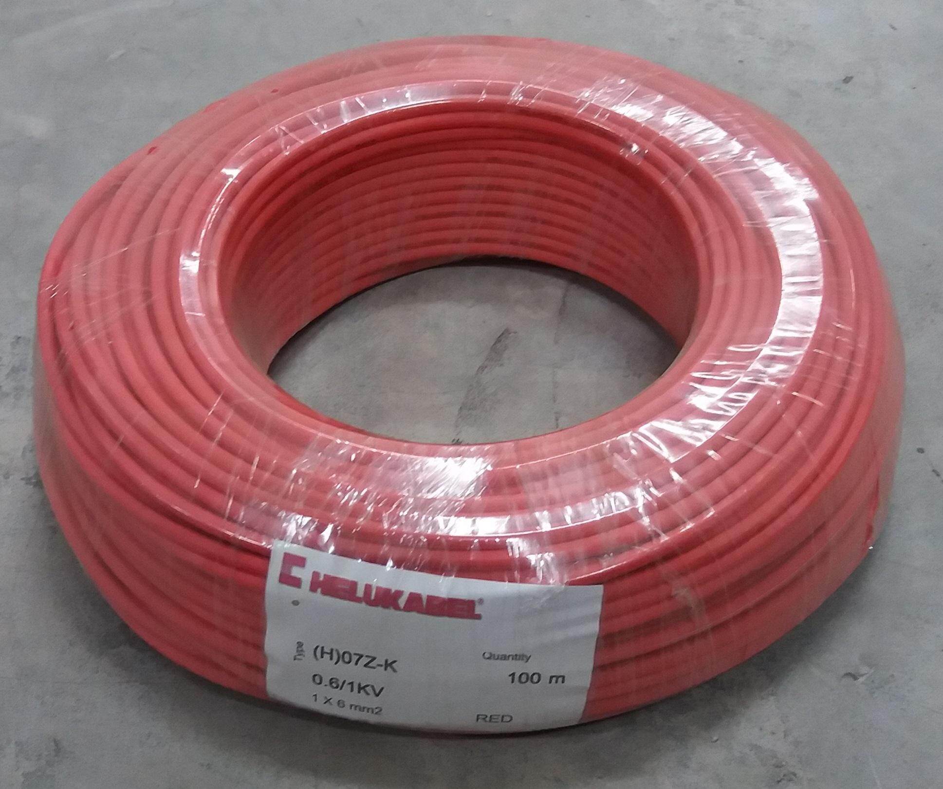 HELUKABEL (H)07Z-K Single Core Cable 6mm2 (Red), LS0H | Lazada