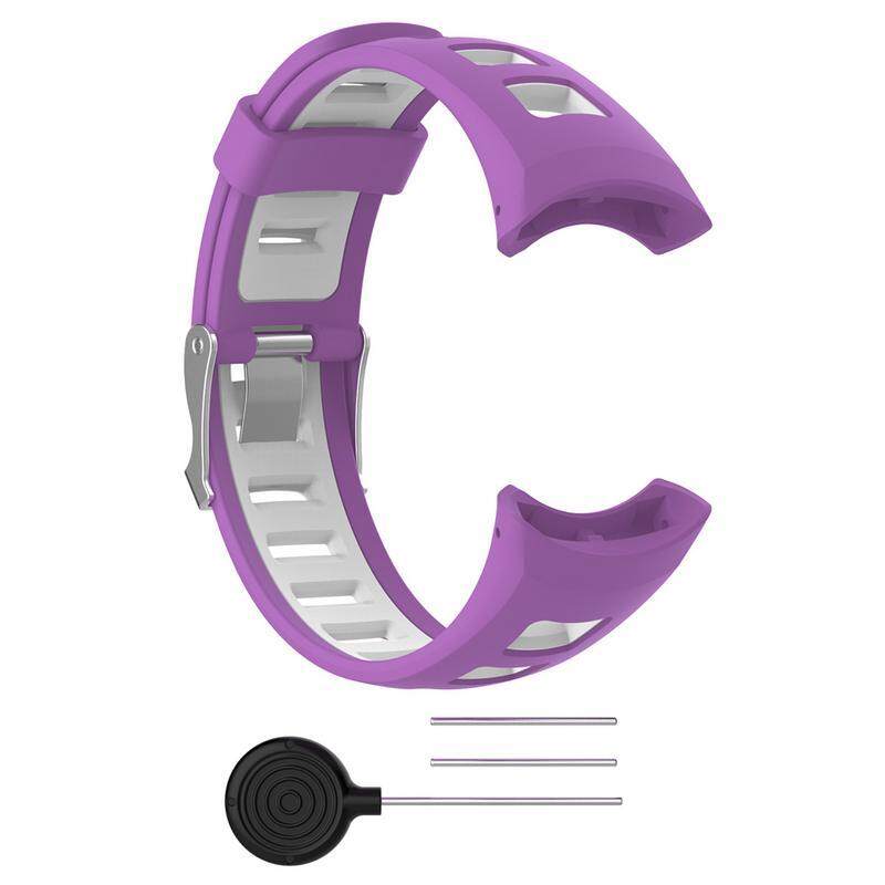 Hcort Store ผู้ชาย Universal Dual นาฬิกาซิลิโคนสีสายนาฬิกาข้อมือสายรัดข้อมือสำหรับ SUUNTO Quest ...