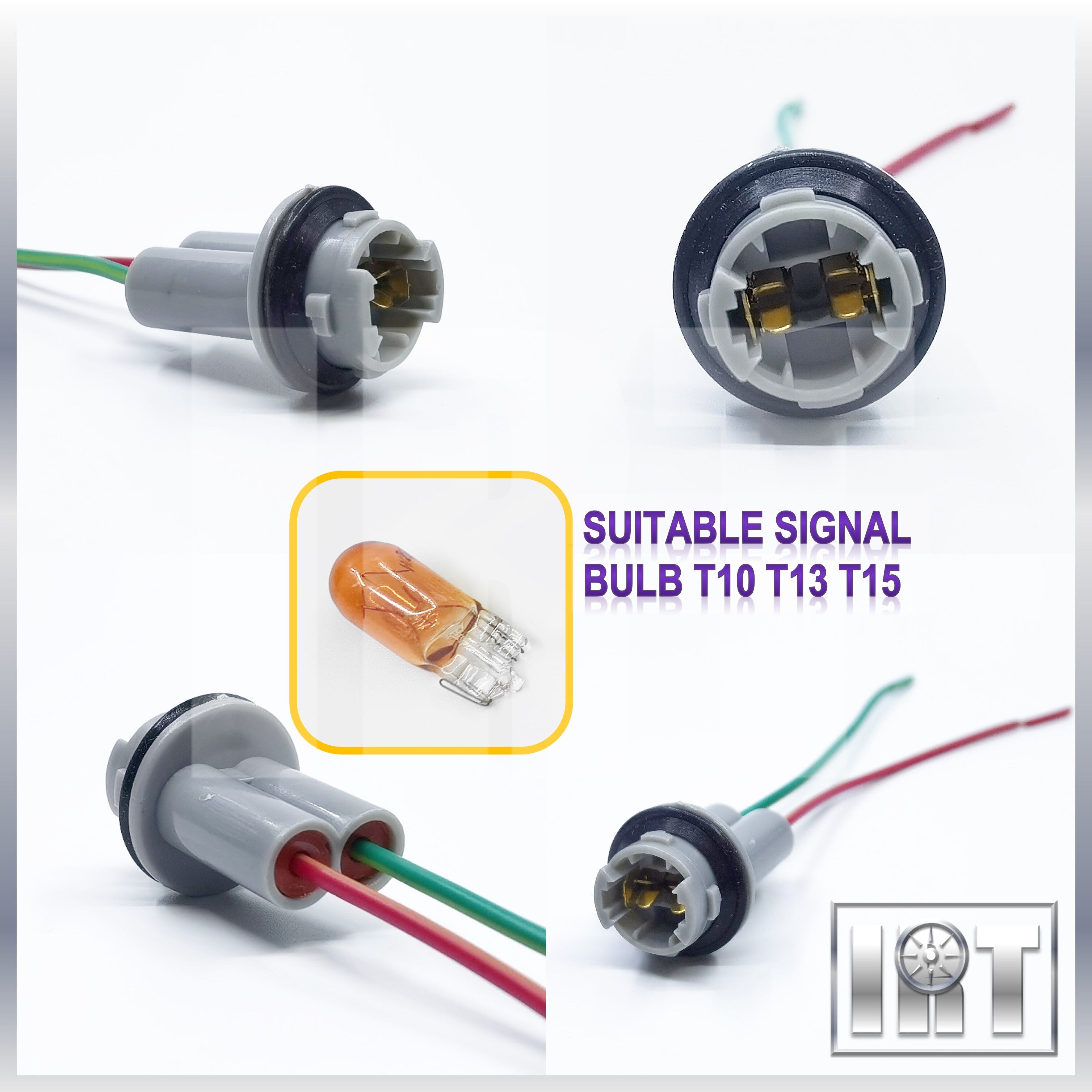 T10 Extended T13 T15 Bulb Socket Long Soket Signal Third Brake T6 T8 ...