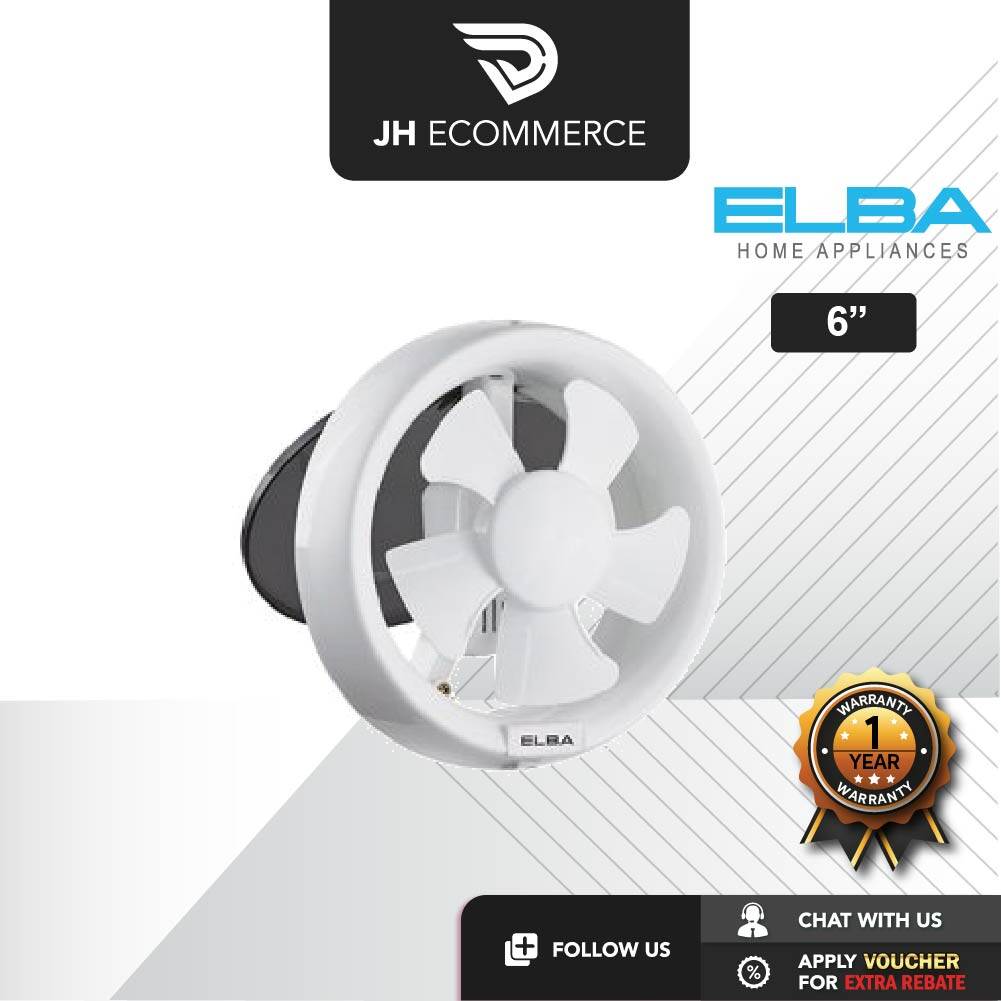 ELBA ITALY EGVF-E0615(WH) 6 5 BLADE GLASS MOUNTED VENTILATION FAN ...