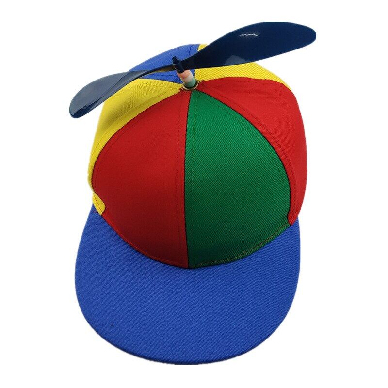 Funny Helicopter Propeller Baseball Caps Colorful Patchwork Cap Sun ...