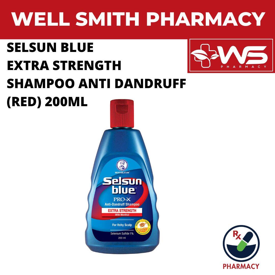 SELSUN BLUE EXTRA STRENGTH SHAMPOO ANTI DANDRUFF (RED) 200ML | Lazada