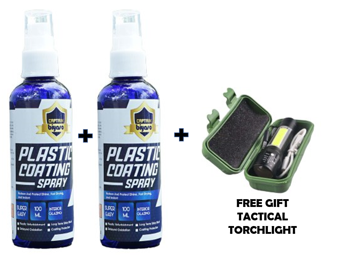 [FREE SHIPPING] CAPTAIN BIYASO PLASTIC SPRAY COATING WAX KERETA & MOTOR ...