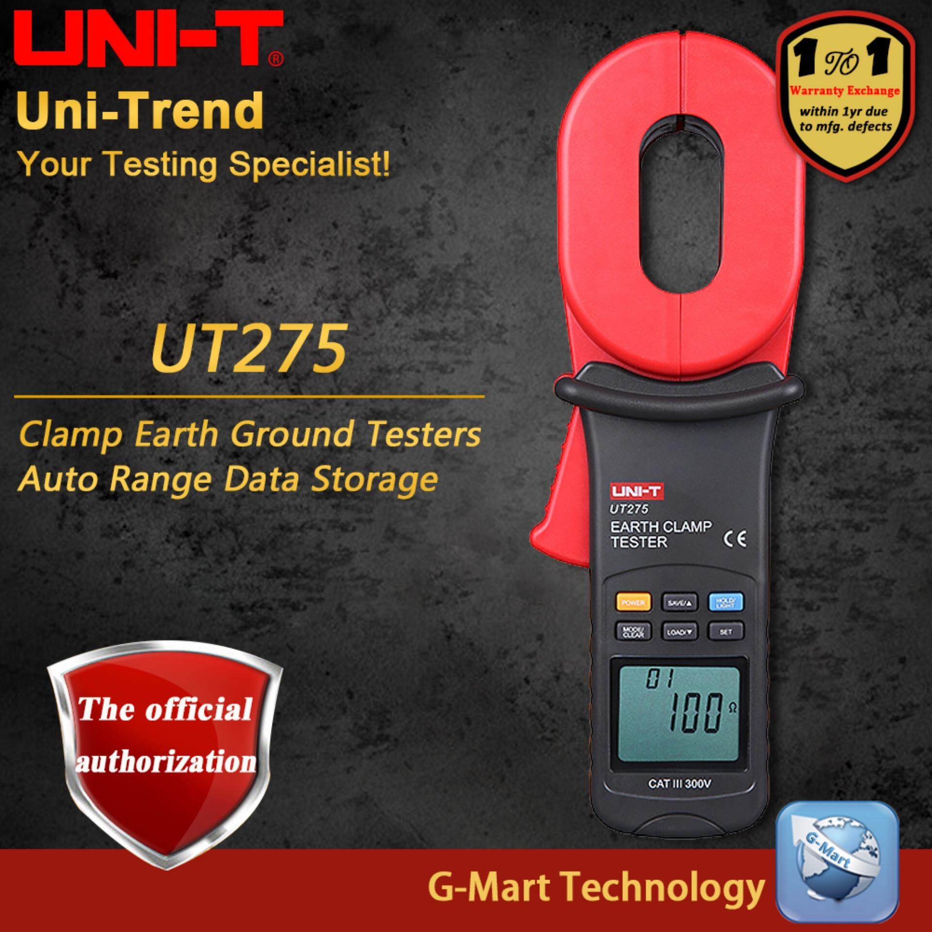 UNI-T UT275 Clamp Earth Ground Testers Leakage Current 30A Clamp Meter ...
