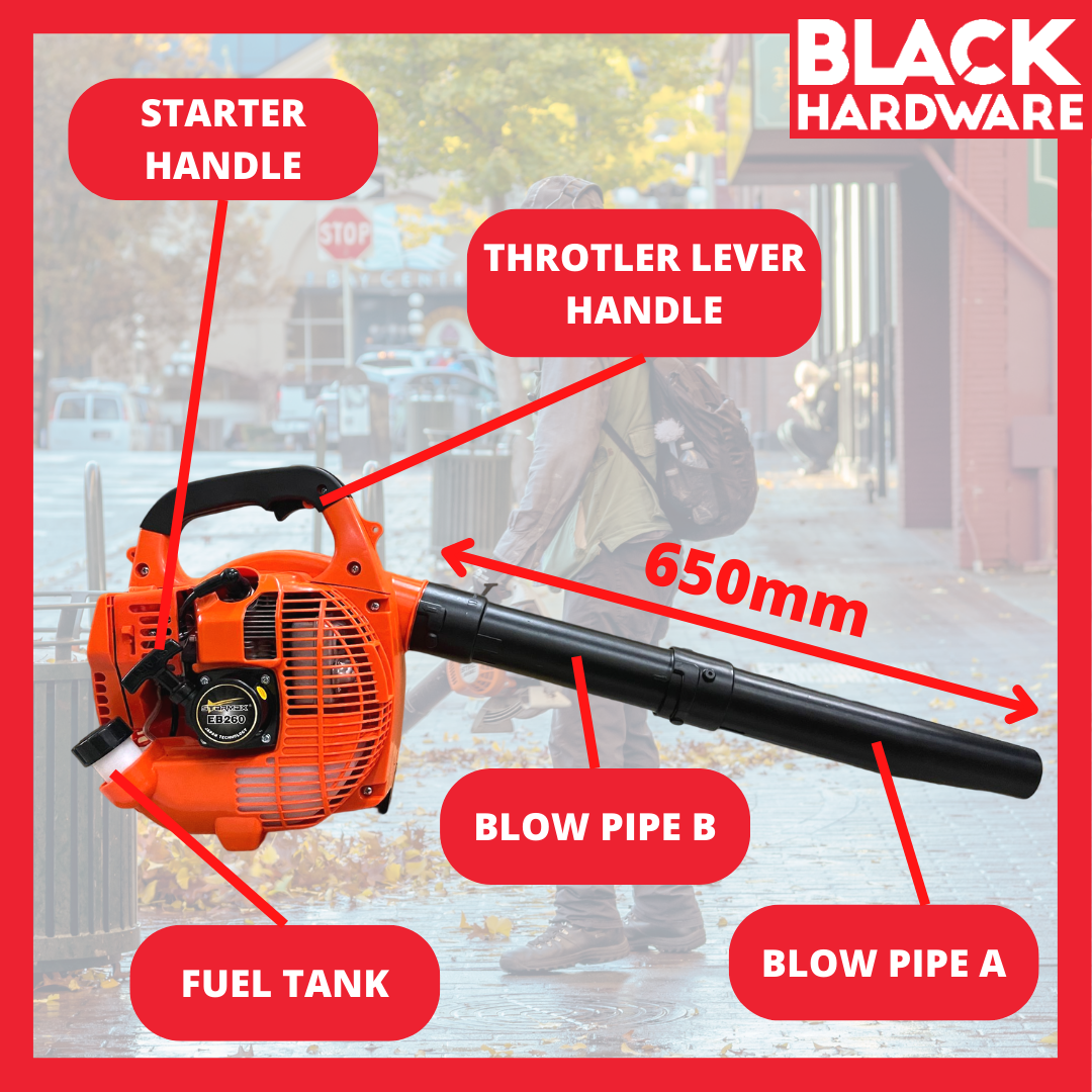Black Hardware STARMAX Hand Mist Air Wind Leaf Petrol Angin Blower ...