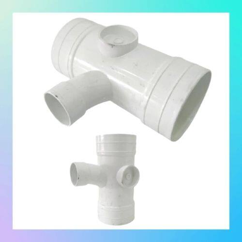 6" X 4" Reducing Tee PVC Piping Connector uPVC Pipe Fitting Paip Getah ...