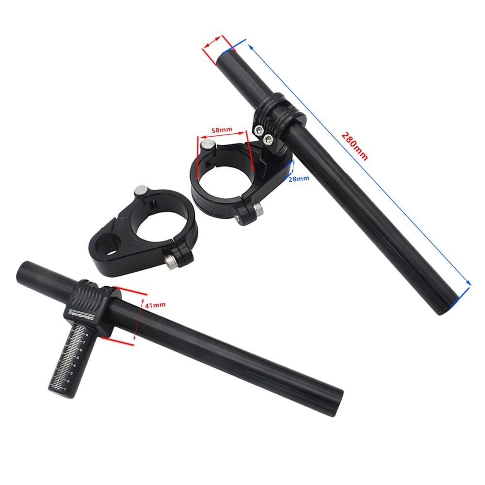 48mm 51mm 53mm 58mm Motorcycle Handle Bar Adjustable Solid Handlebar ...