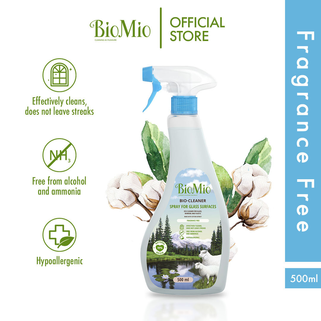 BioMio. BIO-GLASS CLEANER Eco Glass, Mirror and Plastic cleaner ...