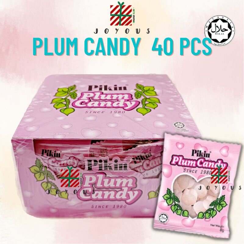 8g x 40pcs Pikin Plum Candy | Lazada