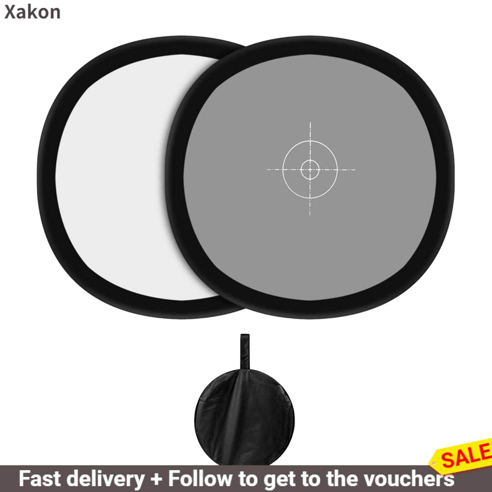 12 inch 18% Grey/White Balance Card Folding White Balance Reference ...