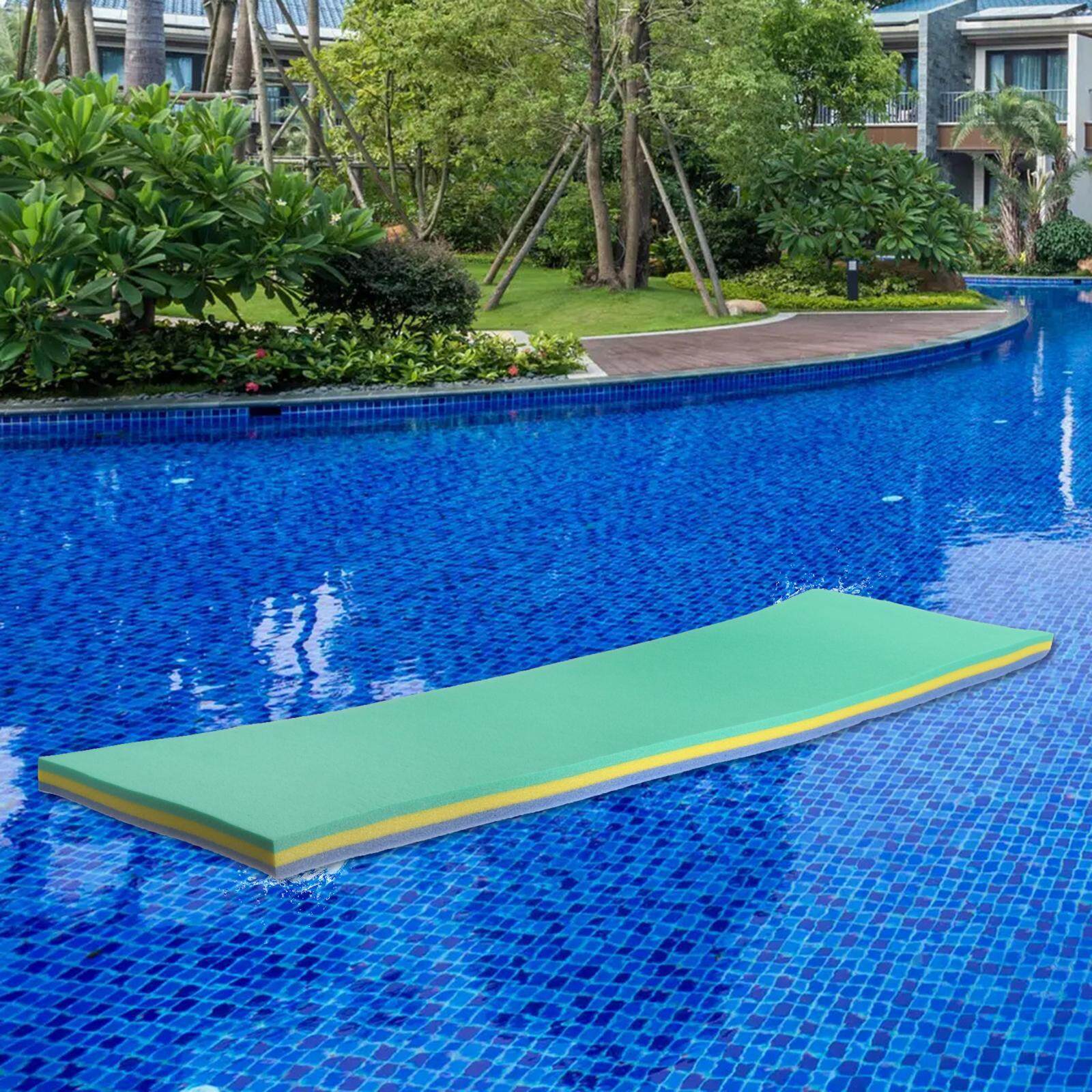 SunnT เสื่อลอยน้ำ3ชั้น Unsinkable Water Blanket Swim Mat Foam Floating ...