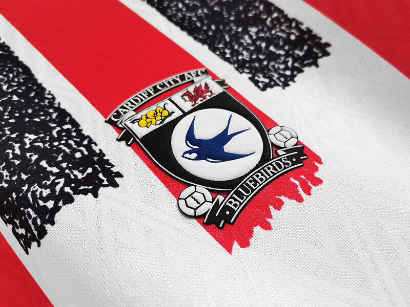 1990 Cardiff City Red Retro เสื้อฟุตบอล,เสื้อฟุตบอล S-XXL - Tinmee ...