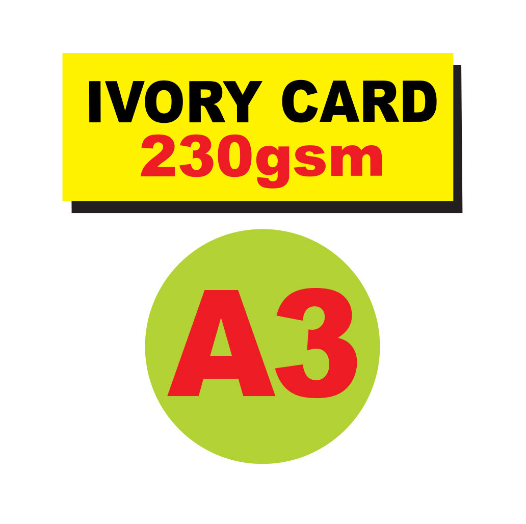 (A3) ARTCARD (GLOSSY), IVORY CARD (WHITE CARD/KAD PUTIH - NON GLOSSY ...
