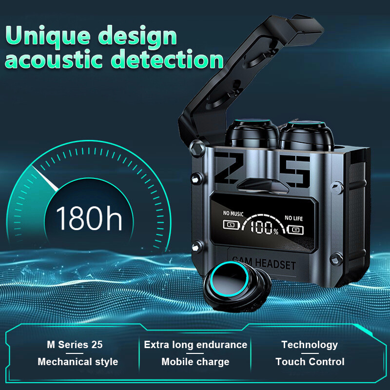 ♥ SFREE Shipping ♥ M25 Wireless Bluetooth Headphones TWS Gaming Headset ...