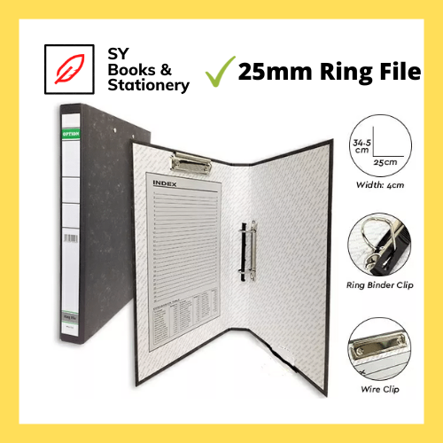 OPTION Single Ring File 25mm | Lazada