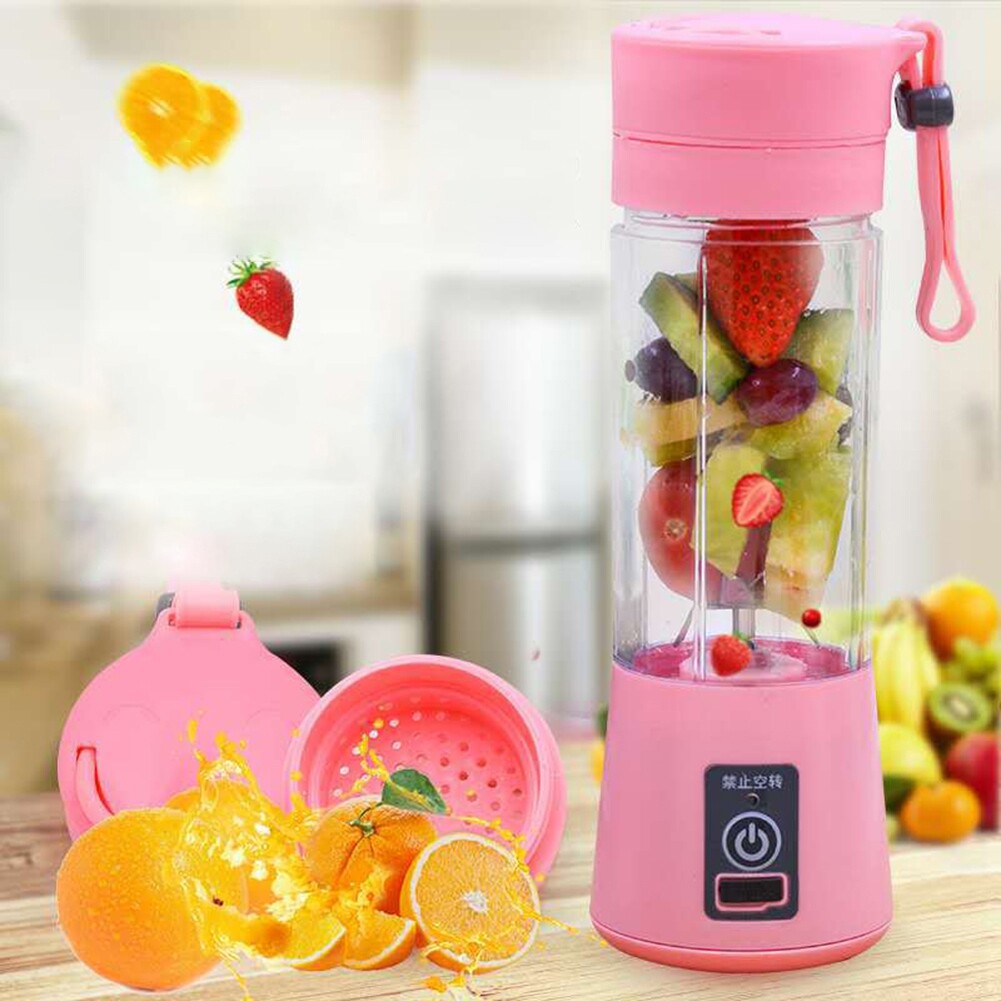คลังสินค้าพร้อม380Ml Electric Mini Fruit Juicer Cup USB Smoothie Maker ...