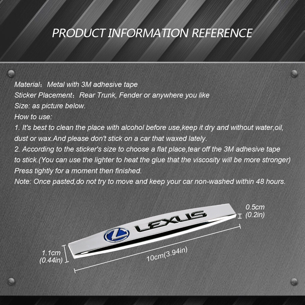 2ชิ้น/เซ็ตรถโลหะด้านร่างกาย Seivker Decals ด้านหลังตกแต่ง Emblem Badge ...