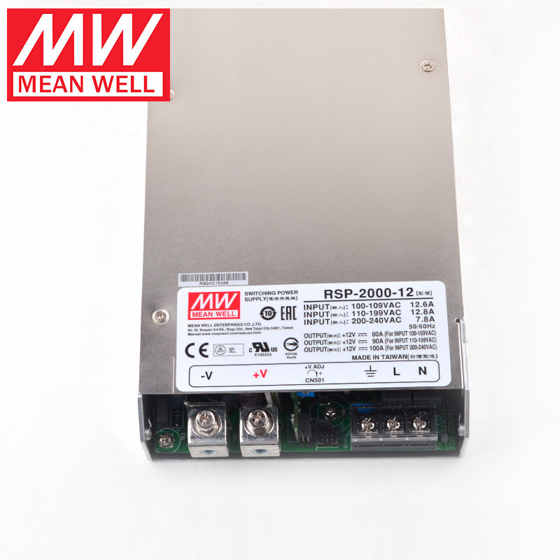MEAN WELL RSP-2000 Series RSP-2000-12 RSP-2000-24 RSP-2000-48 Power Supply with Single Output ...