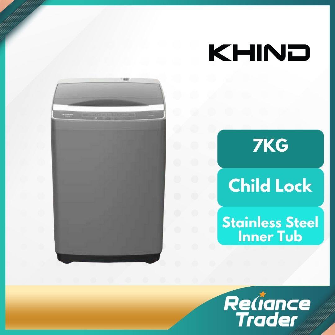Khind 7KG Fully Auto Washing Machine Top Load With Detergent Dispenser ...
