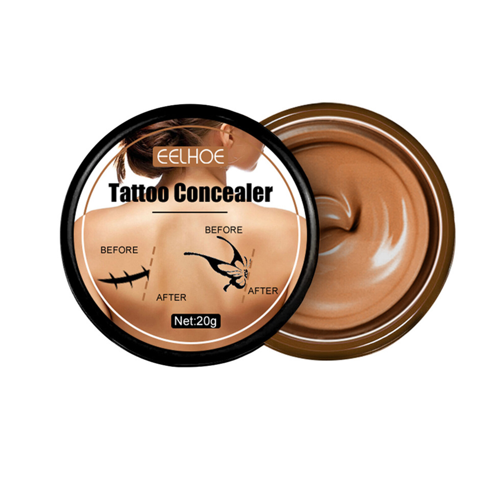 lianw Mall 20g Invisible Concealer Sweat-proof Waterproof Non-greasy Gentle Long Lasting Hide ...