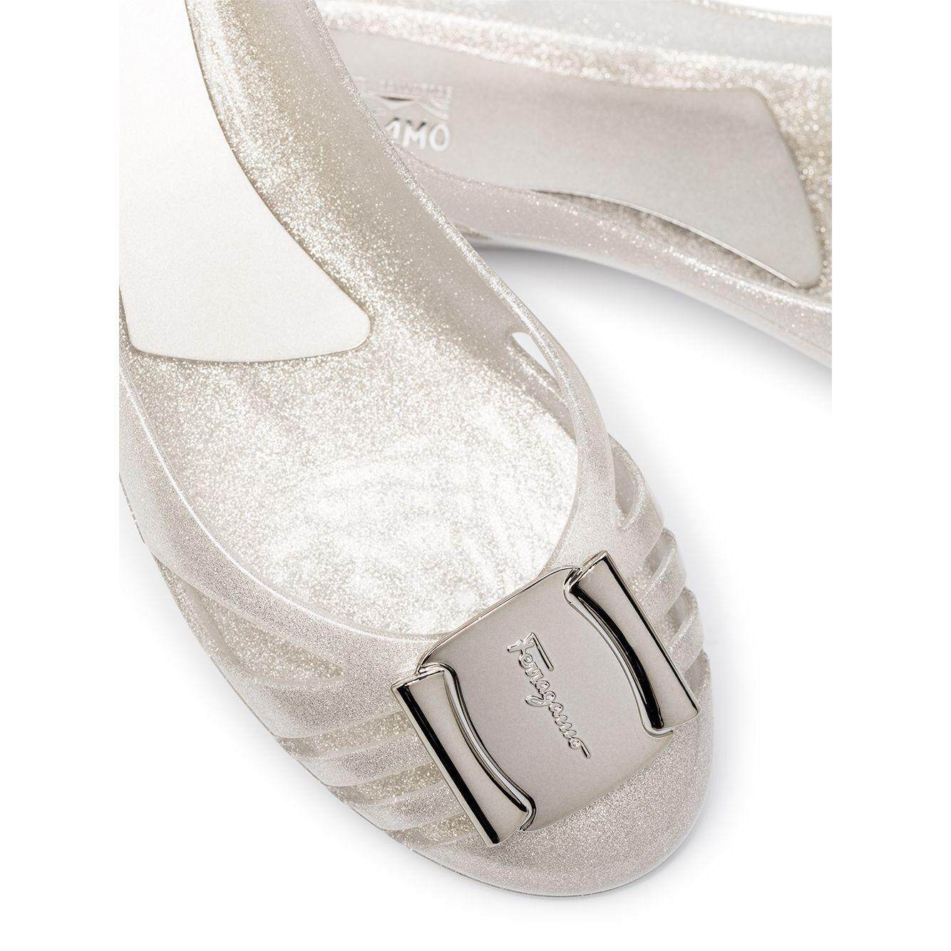 Salvatore Ferragamo ladies wedge jelly sandals | Lazada PH