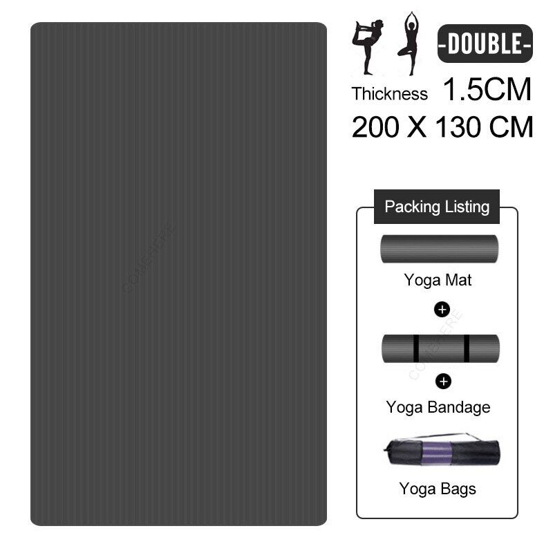 20090CM 20MM Thick NBR Non-Slip High-Density Sports Yoga Mat Gym Home ...
