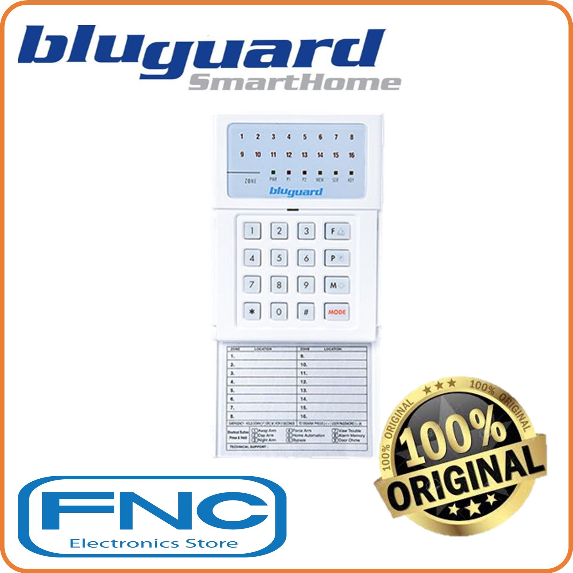 BLUGUARD V16 PLUS LED Keypad Wired Alarm System | Lazada